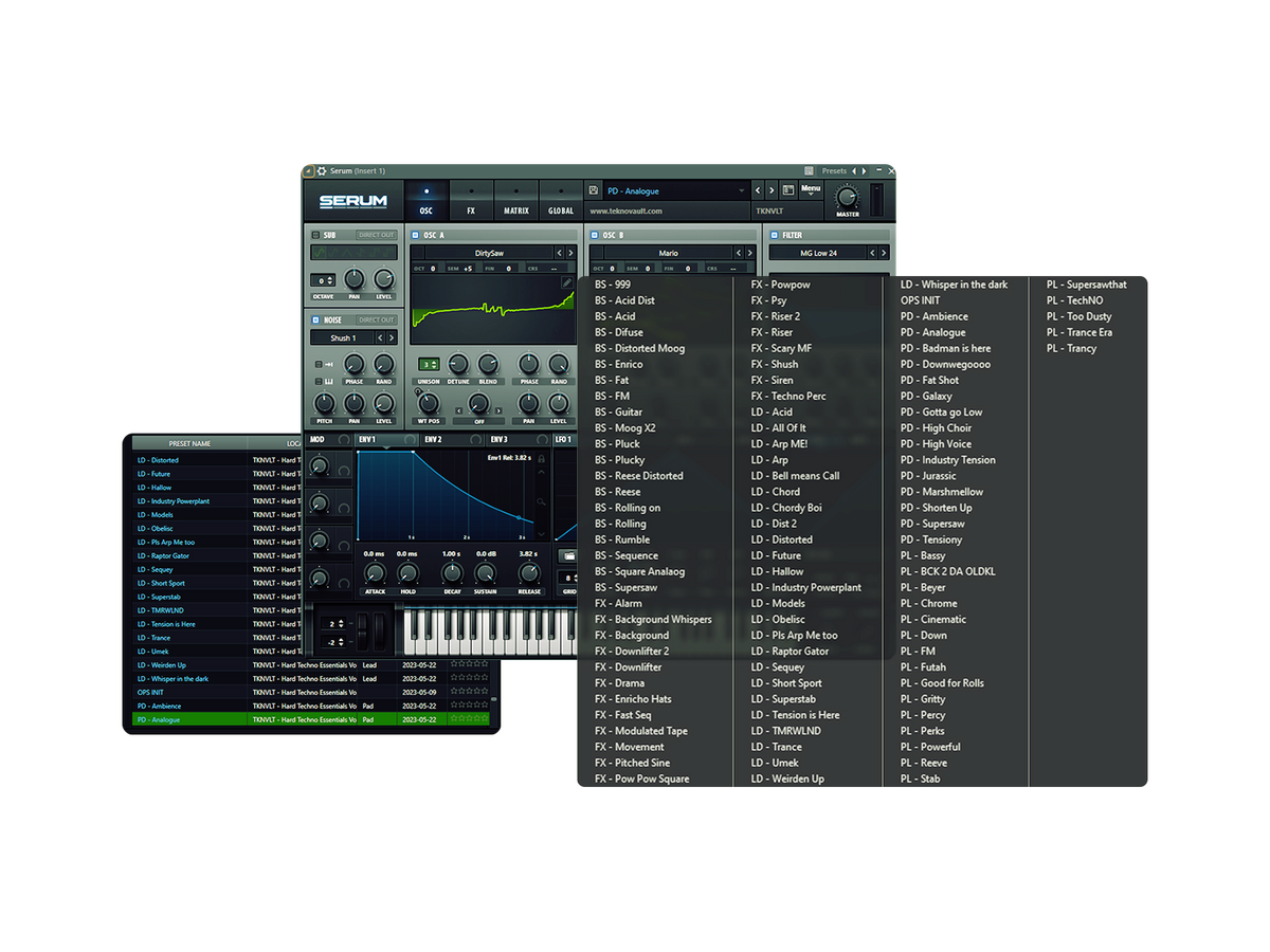 Hard Techno Serum Presets (vol. 1)