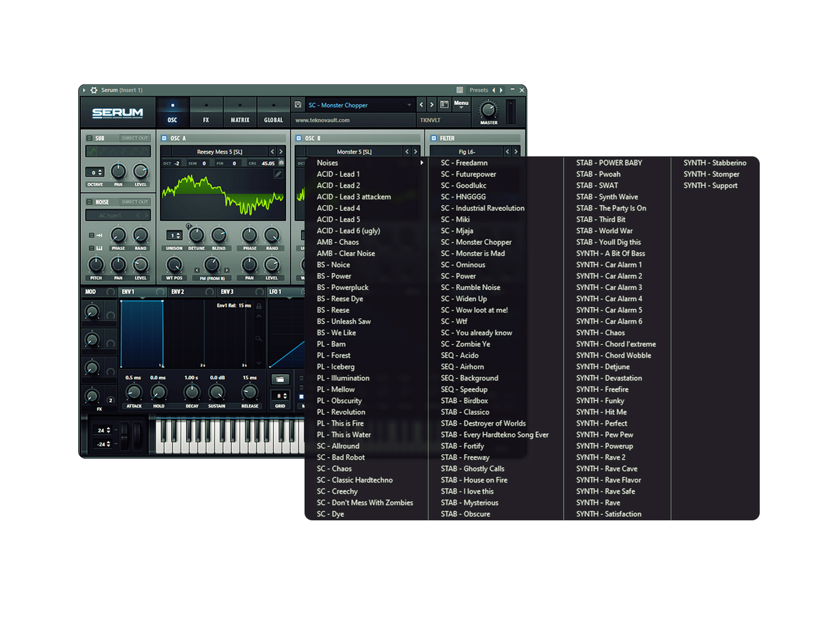 Hard Techno Serum Presets (vol. 1)