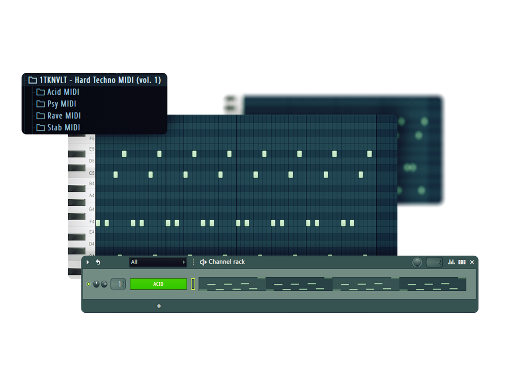 Hard Techno MIDI (vol. 1)
